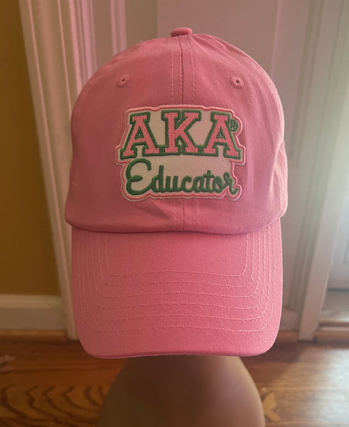 Pink AKA EDUCATOR Cap – PinkCocoaGifts.com